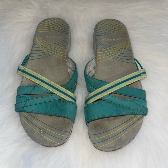 Merrell | Shoes | Green Merrell Sandals | Poshmark